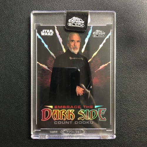 2024 Topps Star Wars Chrome Black Embrace the Dark Side Count Dooku | eBay