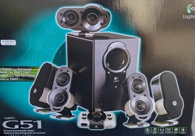 Logitech G51 Computer Surround Speaker System with Subwoofer Unused | eBay