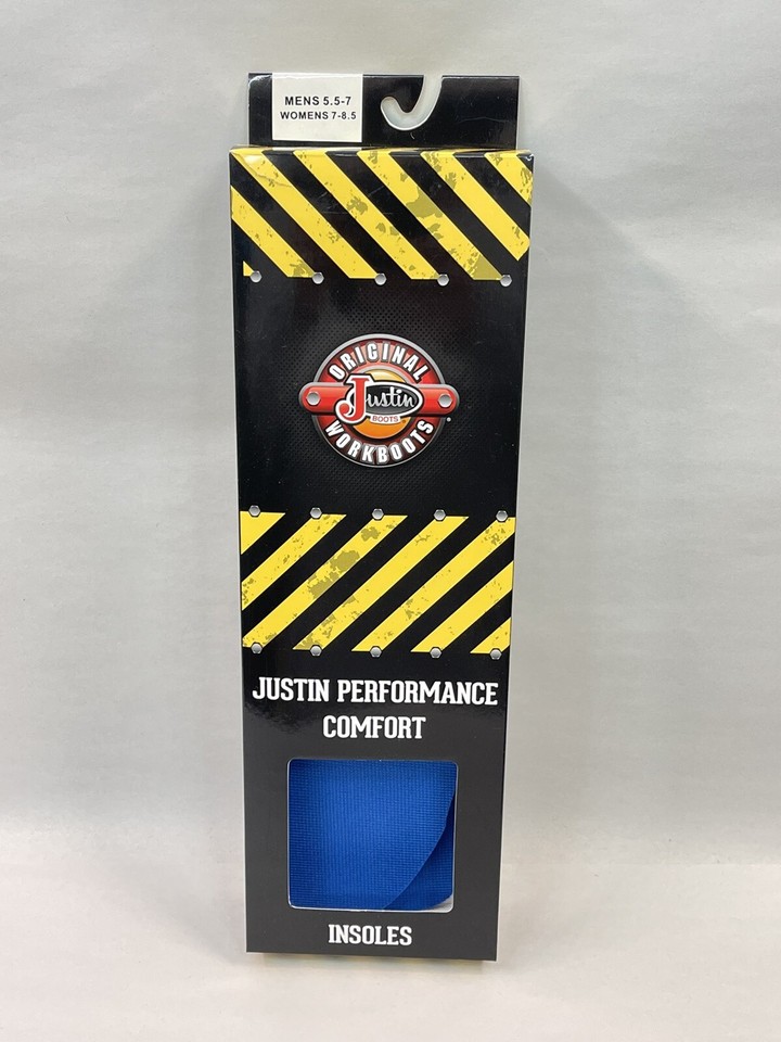 Justin Work Boot PERFORMANCE COMFORT Replacement Insoles Men 5.5-7 ...