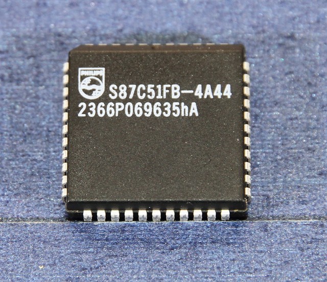 5 Pcs S87c51fb-4a44 CMOS Single Chip 8 Bit Microcontroller 44 Pin PLCC ...