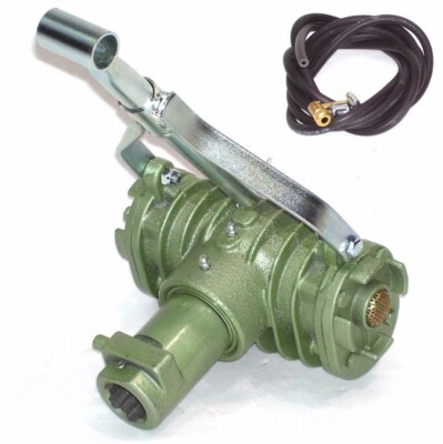 TRACTOR PTO AIR COMPRESSOR Twin Cylinder With Hose Pipe Field On Site ...