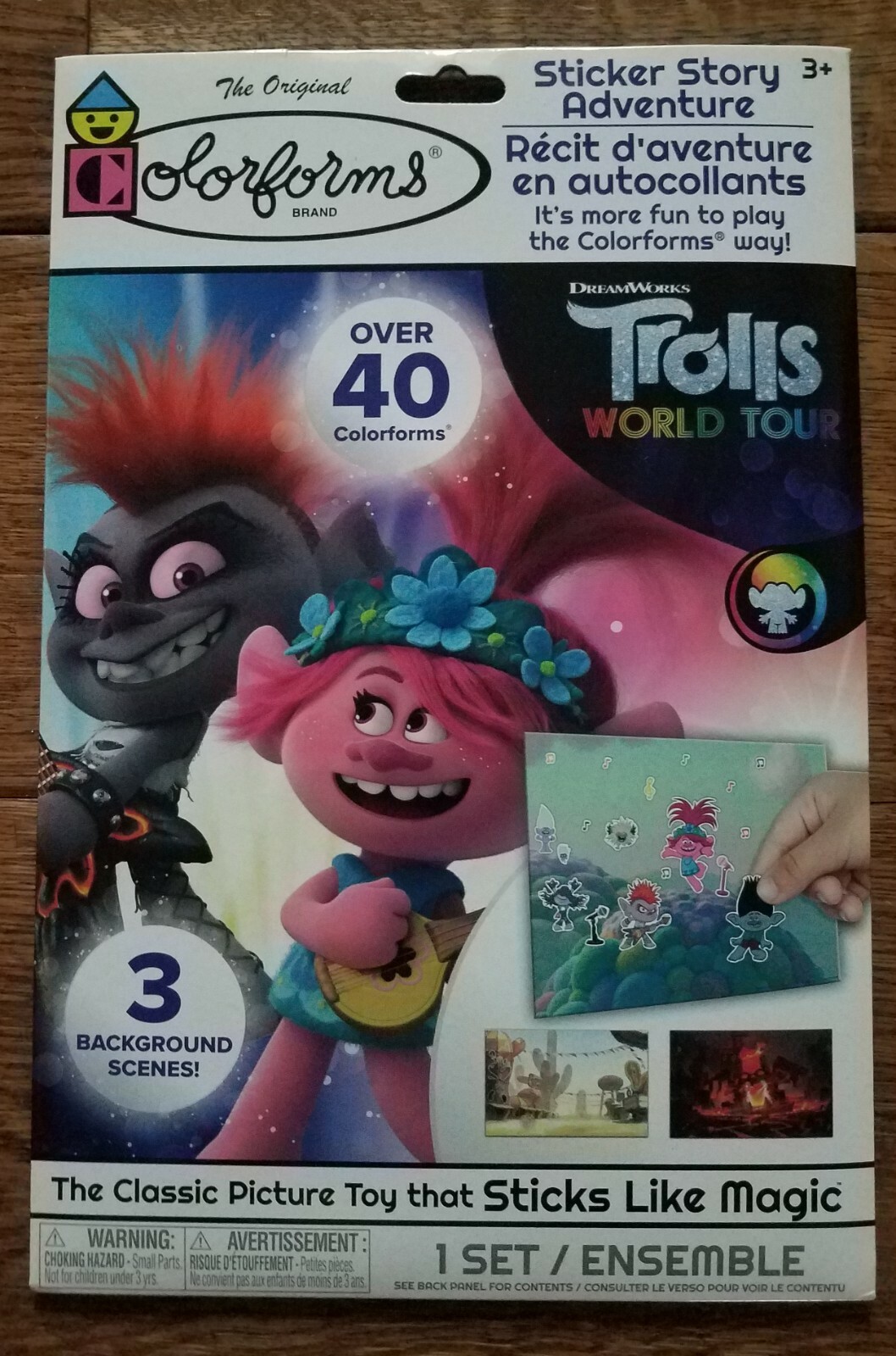 Colorforms Dreamworks Trolls Sticker Story Adventure Over 40 Stickers ...