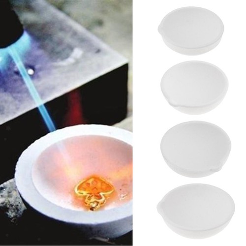 High purity silica crucible plate cup for melting, casting, refining ...