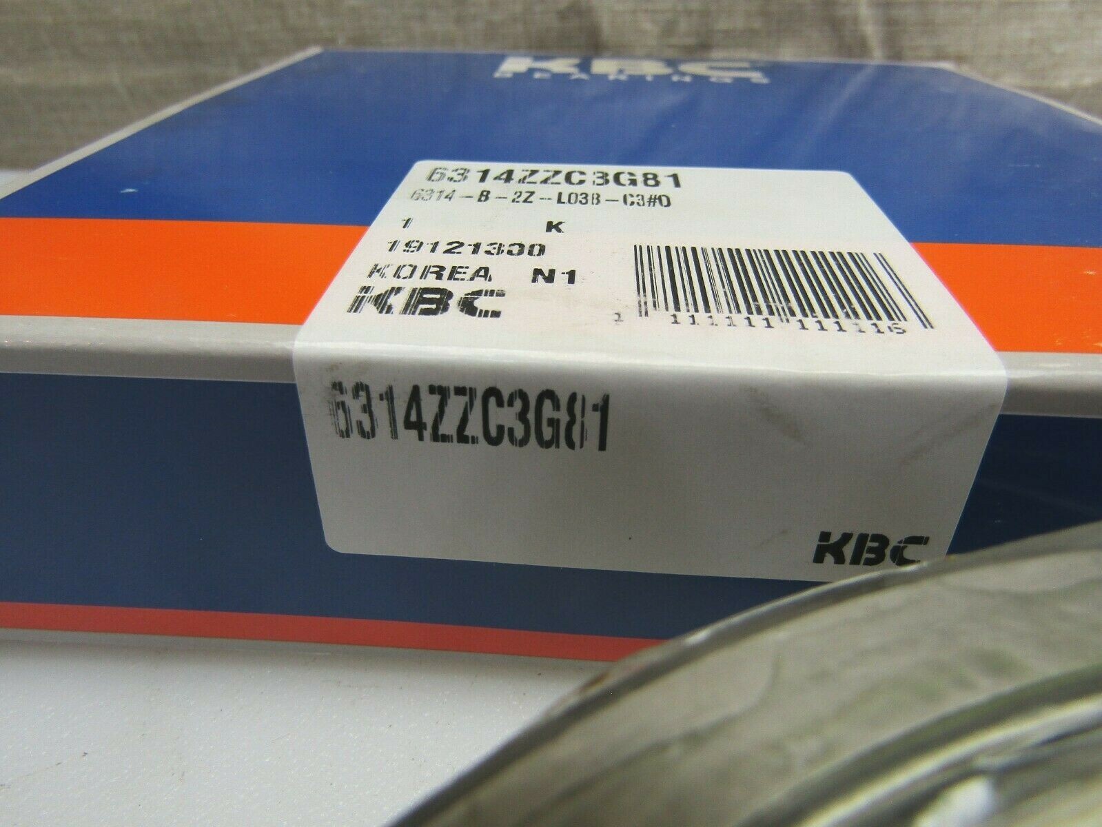 KBC 6314ZZ C3 6314-2Z 70mm X 150mm X 35mm Metal Shielded Bearing | eBay