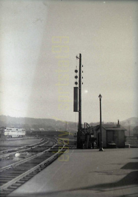 Train Signal / Depot - c1950 - Vintage Railroad Negative | eBay