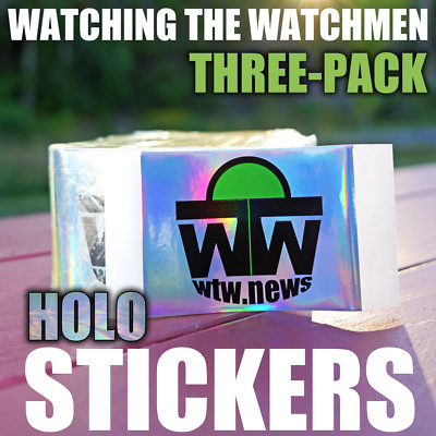 Holographic Supporter Stickers (3 Pack) | Watching the Watchmen | eBay