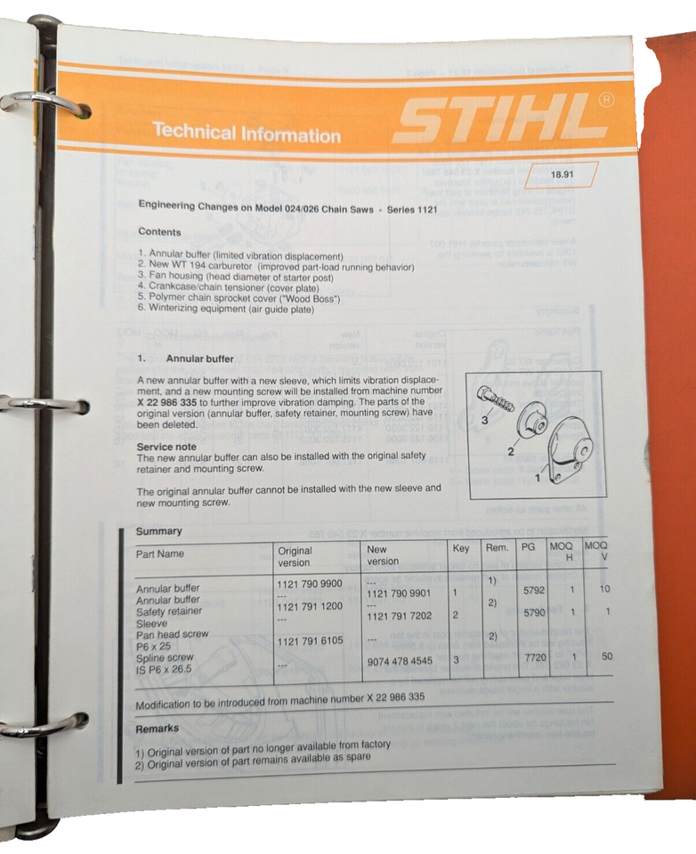 STIHL Dealer Technical Information / Parts and Price Lists Chainsaw RARE | eBay