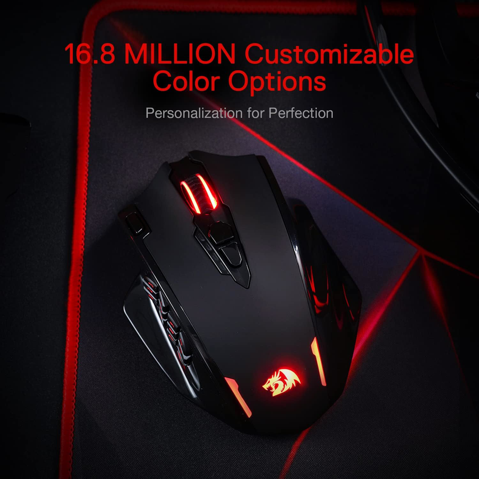 Redragon M913 Impact Elite Wireless Gaming Mouse 16000 DPI Wired ...