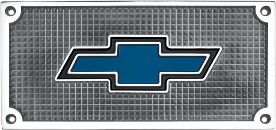 47-72 Chevy Stepside Bed Universal Running Board Step Plate w/ Blue ...