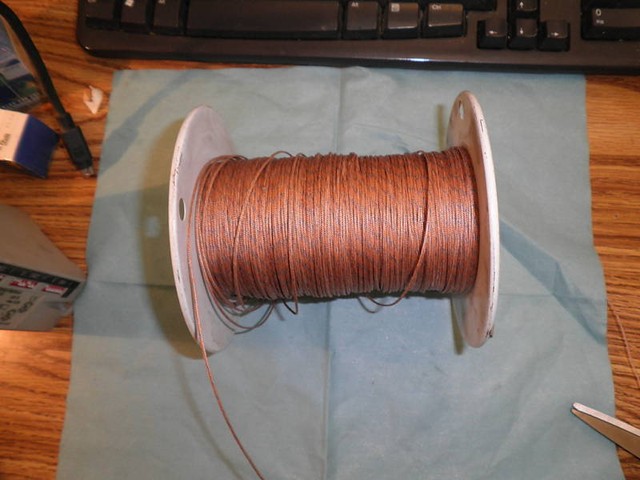 Spool of Type T Thermocoupler Wire, 150+ Feet