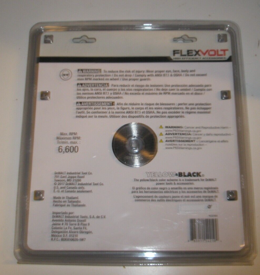Dewalt Flex Volt DWAFV8900 9" Diamond Cutting Wheel Saw Blade ...