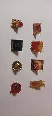 8 Vintage McDonald's Lapel Pins Including Holiday And Nighthawks ...
