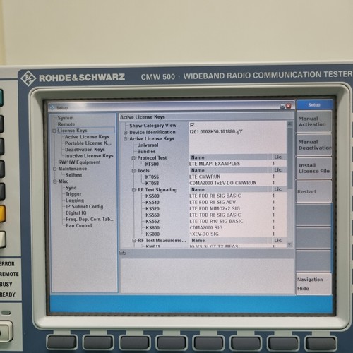 R&S CMW500 RF communication test set-WXP,1CH,Many options! | eBay