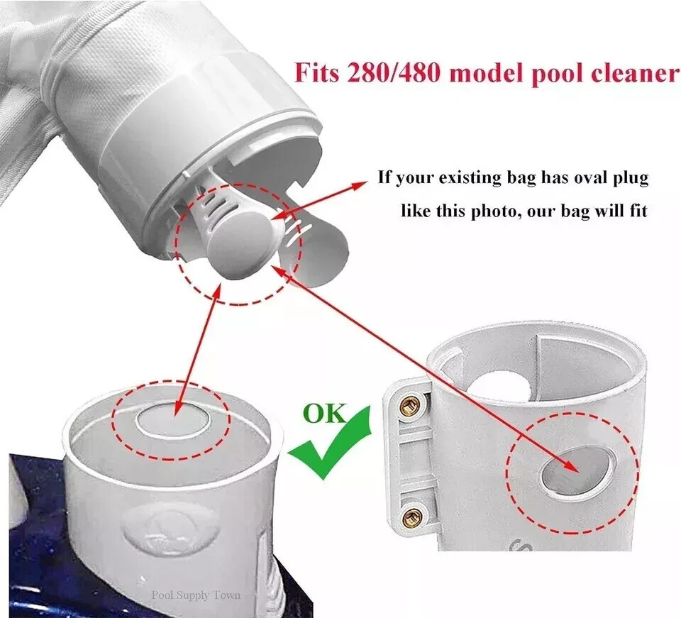 Pack Of 2 Original Genuine Polaris Pool Cleaner Part All Purpose Bag ...