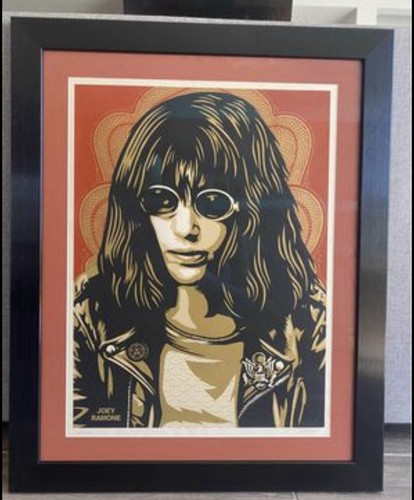 Shepard Fairey Joey Ramone Pink 2005 Obey Giant AP Signed | eBay