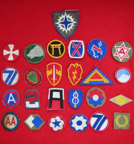 Twenty-five, 25 US Army Patches, mostly from WWII | eBay