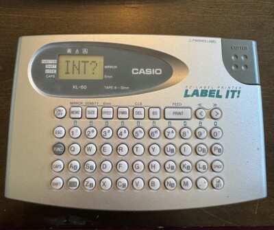 Casio KL-60 Label it! EZ-Label Printer Plus Label Maker With Labels ...