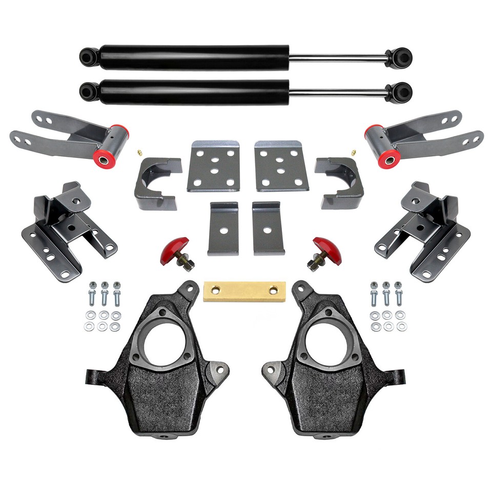 2"/4" Drop Lowering Spindle Kit For 2007-2013 Chevy Silverado GMC ...