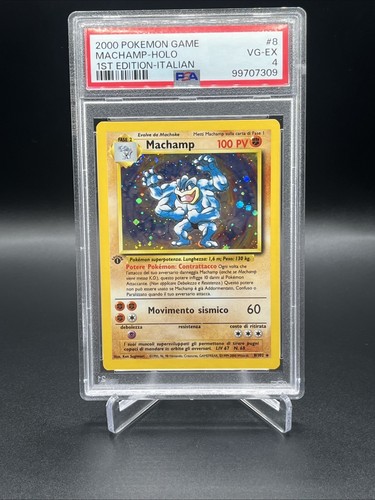 2000 Pokemon Game Machamp Holo 1st Edition Italian PSA 4 | eBay