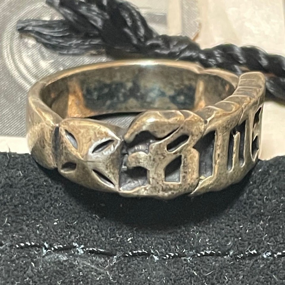 BWL Bill Wall Leather Sterling Silver 925 2003 "BWL" Logo Ring US Size ...