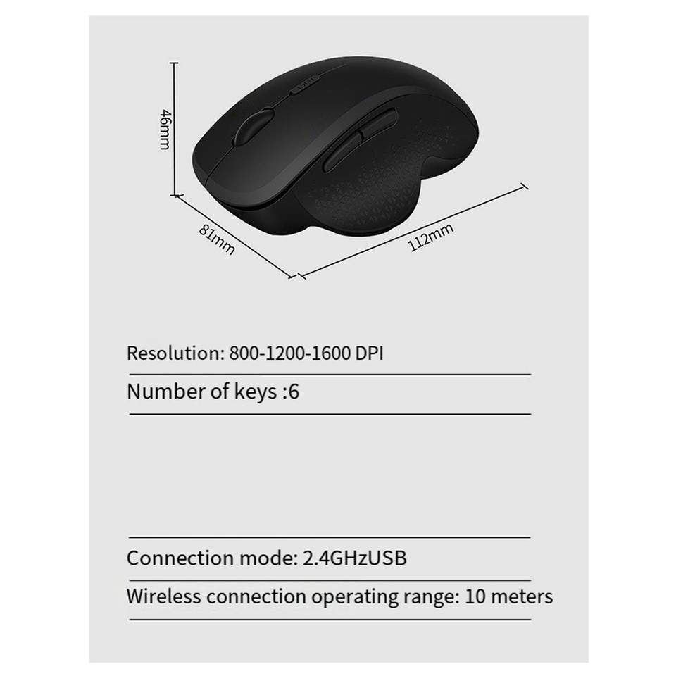 Mouse Bluetooth for Computer Laptop Dual Mode Ergonomic Rechargeable ...