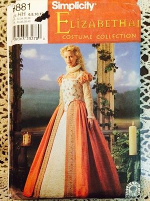 Simplicity Pattern 8881 Women Elizabethan Costume 6 8 10 12 Uncut ...