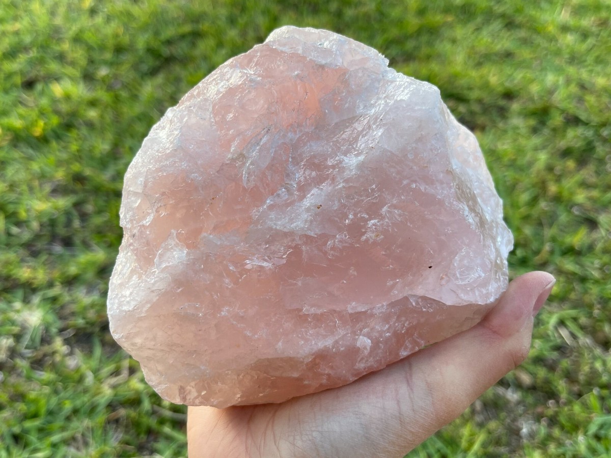 Rose Quartz Mineral Specimen Titanium Coated Rose Quartz Crystal Tower