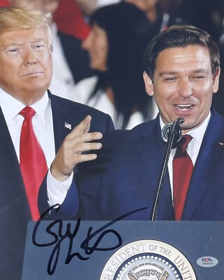 PSA/DNA Florida Govenor Ron DeSantis Signed Autographed Photo Auto ...