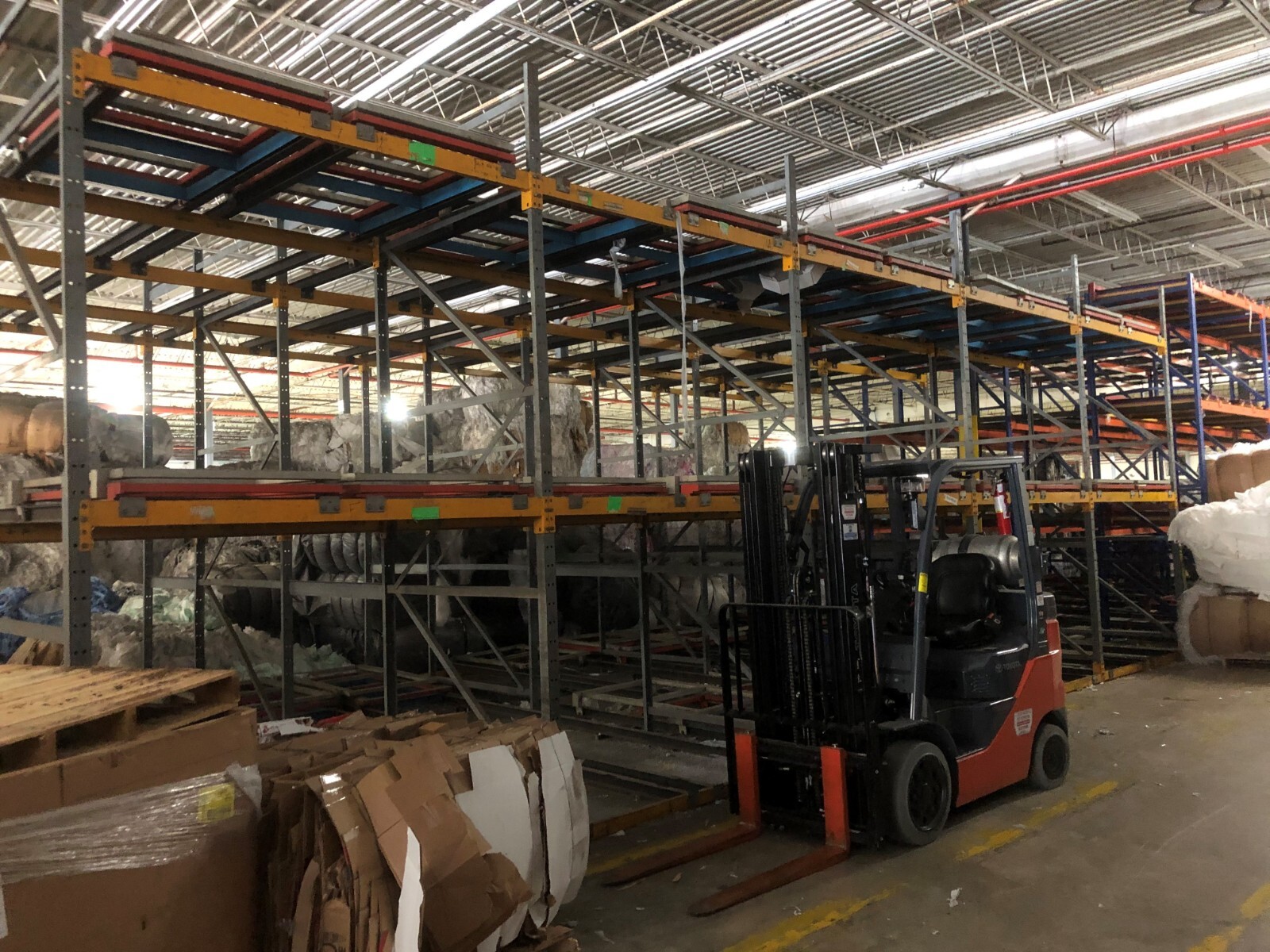 Structural Pushback Pallet Rack System 4 Deep X 3 High | eBay