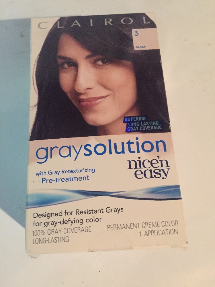 Clairol Gray Solution, #3 Black Nice'n Easy | eBay