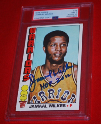 1976-77 Topps #16 Jamaal Keith Wilkes Signed Warriors Card PSA/DNA ...
