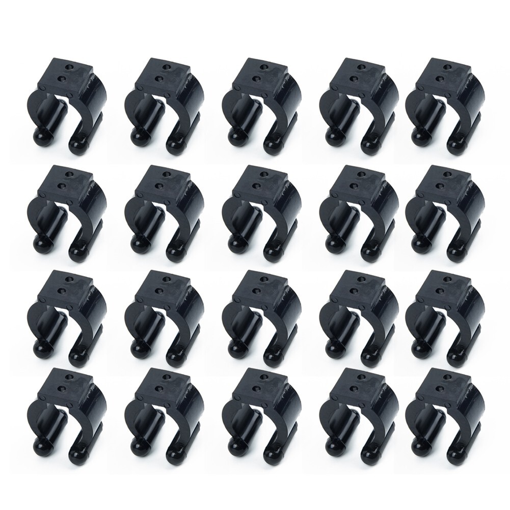 20pcs/set Portable Plastic Fishing Rod Clip Storage Rack Clamps Holders ...