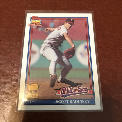 1991 topps 40 years of baseball Scott Radinsky #299 White Sox | eBay