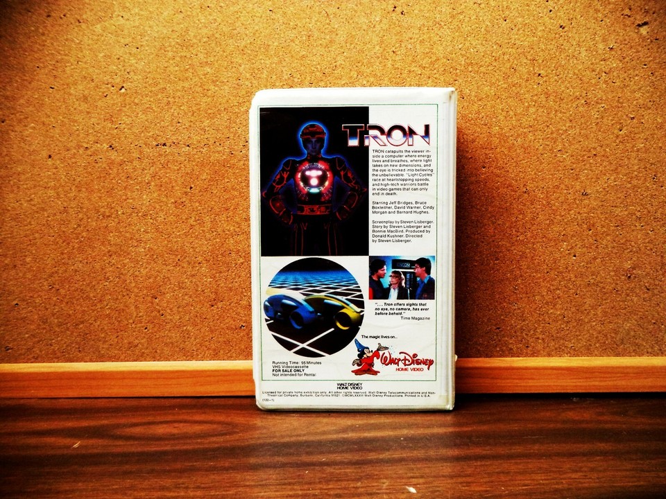 DISNEY'S TRON (VHS 122VS 1982) ORIGINAL PRESS, COLLECTORS EDITION | eBay