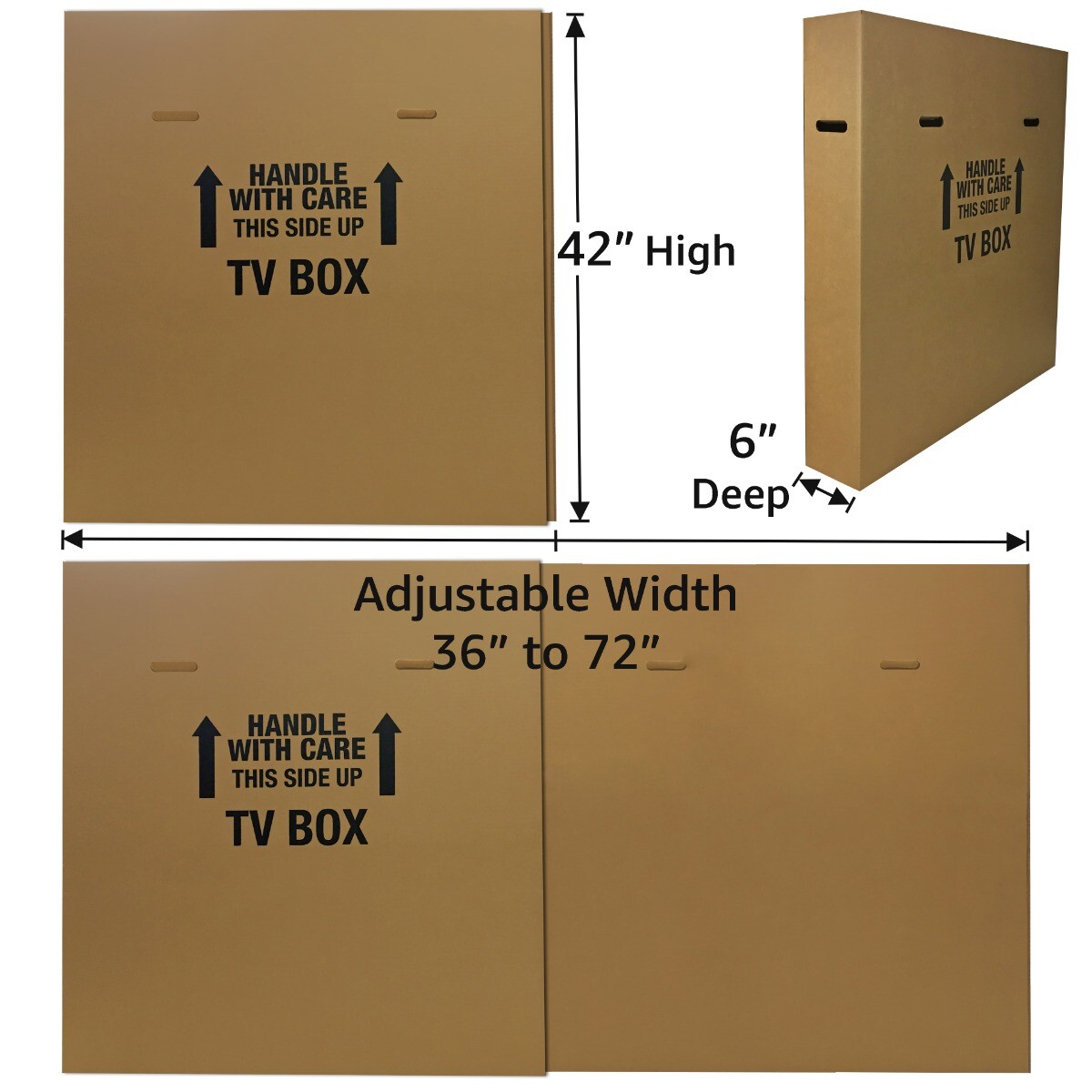 UBMOVE TV Moving Box Up to 70" Adjustable Box 810042153639 | eBay