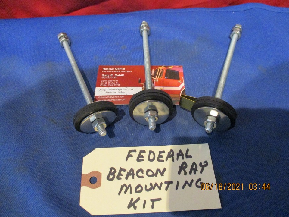 Federal Beacon Ray Light Mounting Kit / Studs Models 17 173 174 175 176 ...