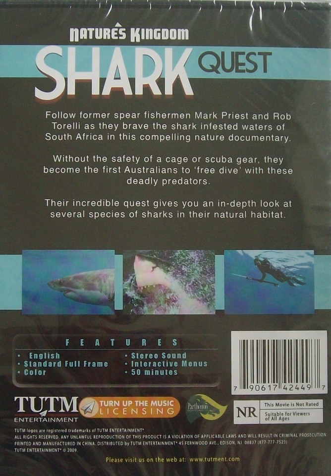 Natures Kingdom - Shark Quest (DVD, 2009, Slim Case) Mark Priest, Rob ...