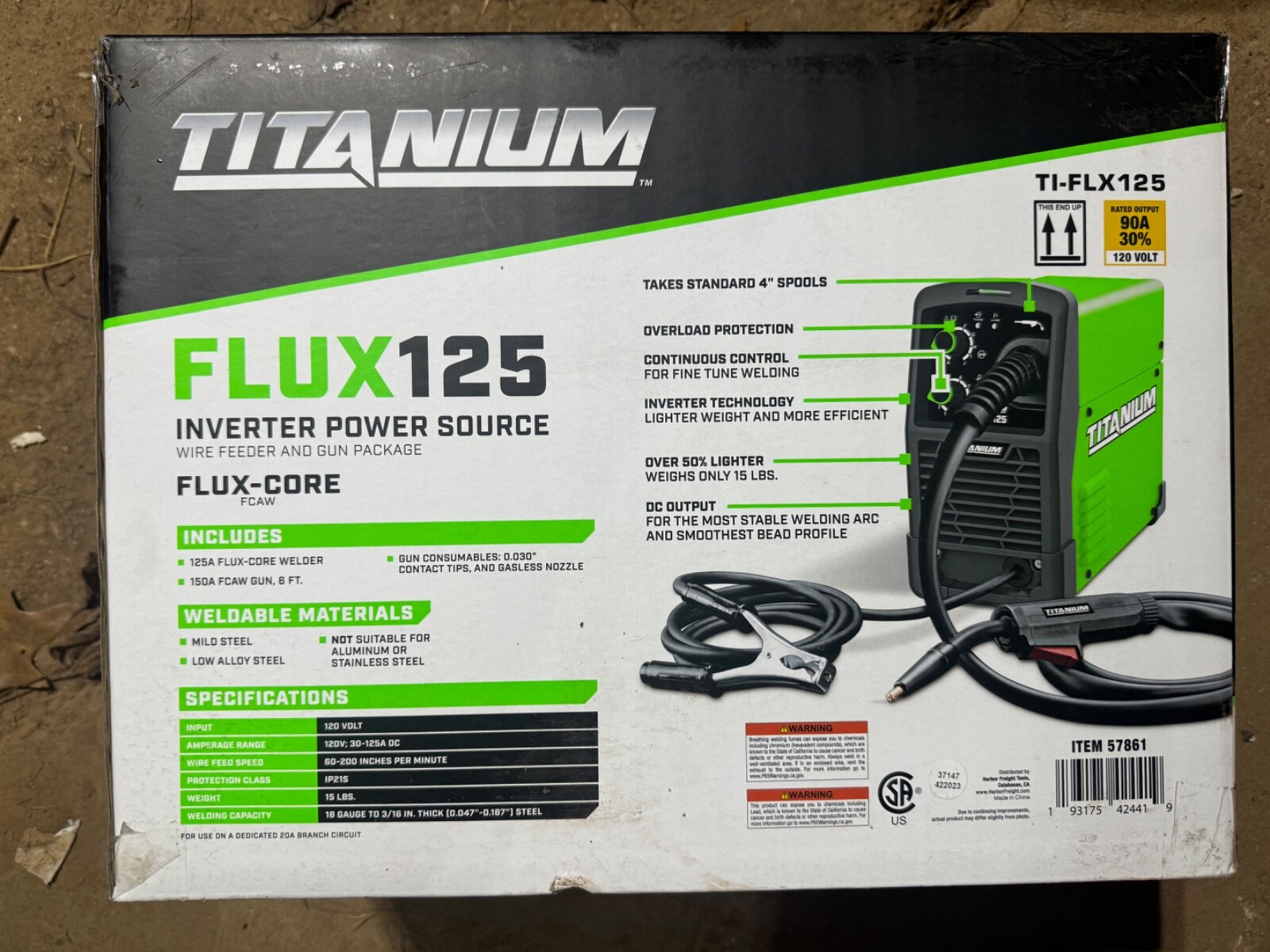 Titanium Easy-Flux 125 Amp Welder 120V (TI-FLX125) for sale online | eBay