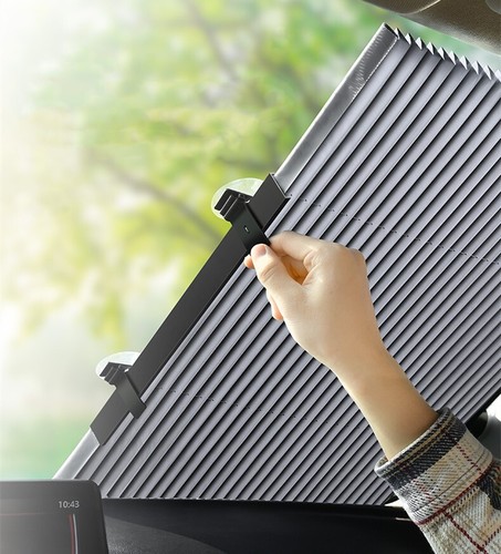 Car SUV Van Sunshade Auto Roller Blinds Front Windscreen Sun UV Block ...
