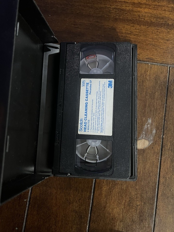 SCOTCH VHS HEAD CLEANING VIDEOCASSETTE VHS Tape Head Cleaner | eBay