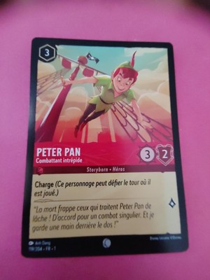 Peter Pan Disney Lorcana Tcg Chapitre 1 Français 119/204. | eBay