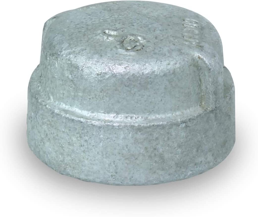 2" FIP Galvanized Malleable Iron Pipe Cap for 300 lb Applications ...