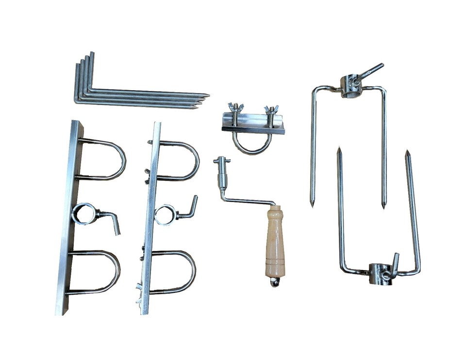 HD 40 Watt Portable BBQ Pig,Lamb Spit Roaster Rotisserie Kit 58" Long ...