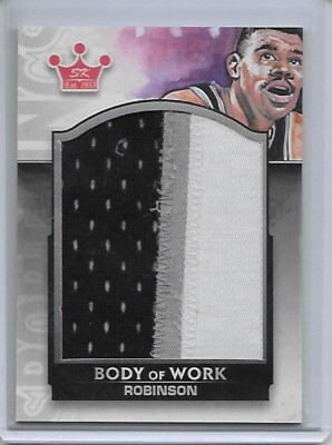 2013 Sportkings DAVID ROBINSON Body of Work 1/1 original art Game Used ...