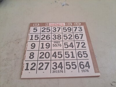 1 On Single Face Paper Bingo Cards 25 Sheets Brown Boardered (Home Use ...