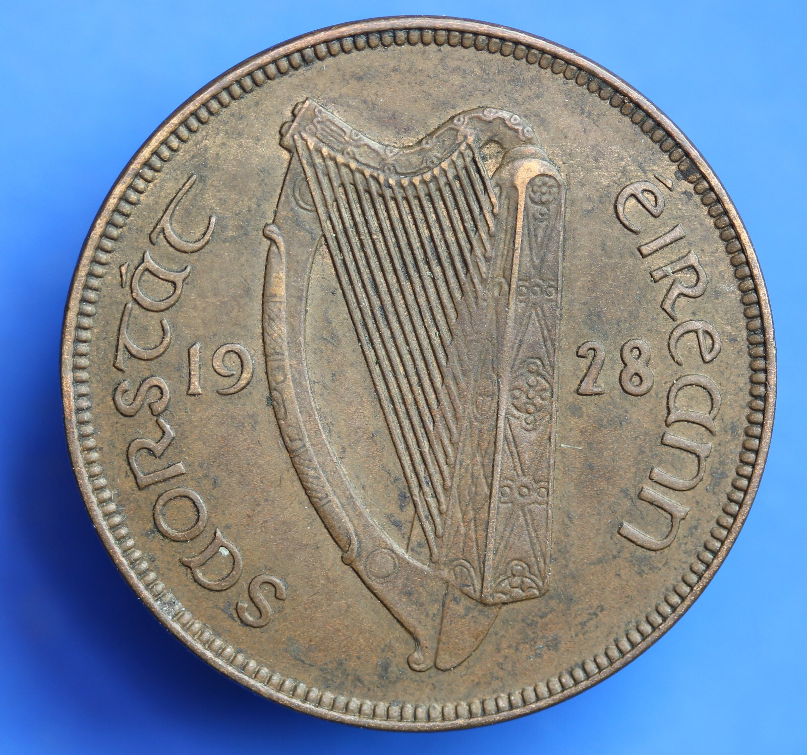 1928 Irish Ireland EIRE Penny 1d, Hen with Chicks [30060] | eBay