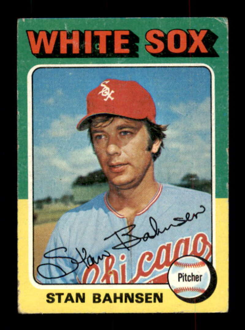 1975 Topps #161 Stan Bahnsen G-GVG White Sox 203824 | eBay