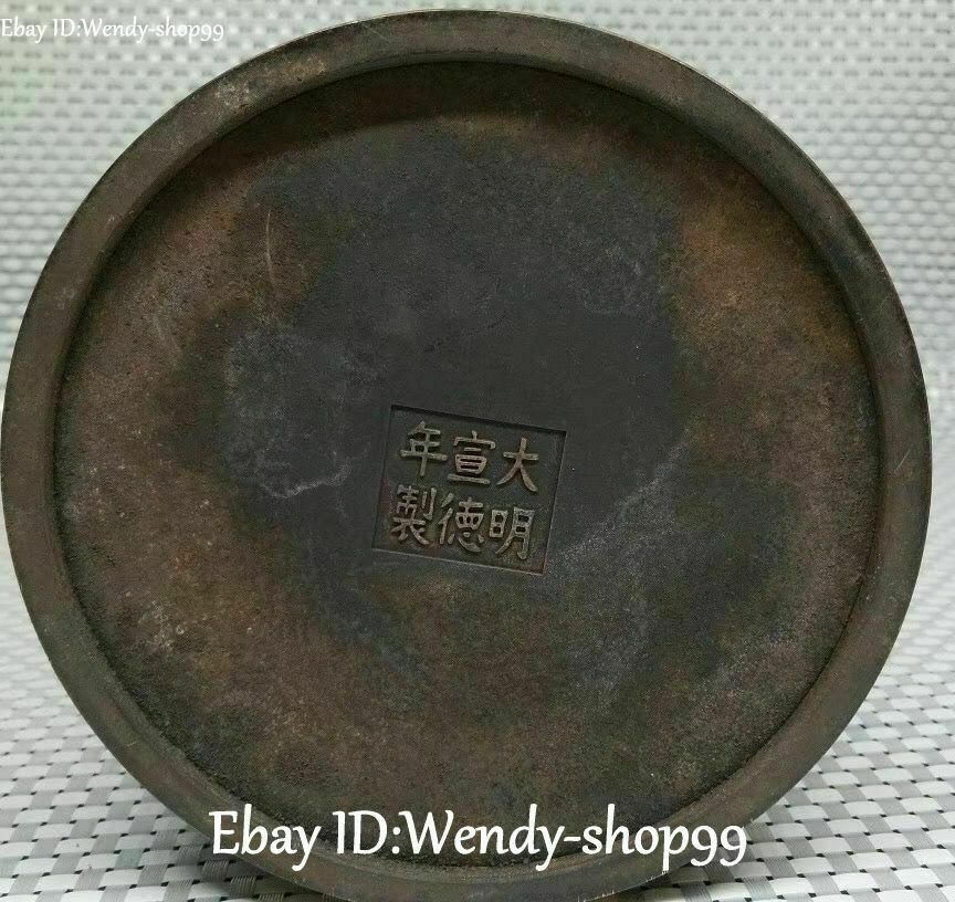 Purple Bronze Gild Zodiac Year Horse Animal Brush Pot Pen Pencil Holder ...