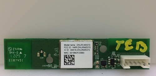 Vizio E322AR TV WiFi Module Board 54.03382.001 (DNUR-W5370, E187451) | eBay