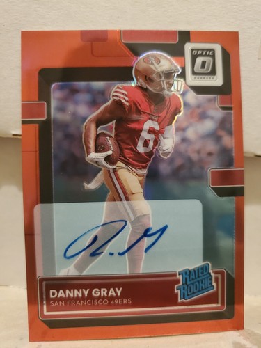 Danny Gray 2022 Donruss Optic #233 Red Prizm Auto /75 Rated Rookie Card ...